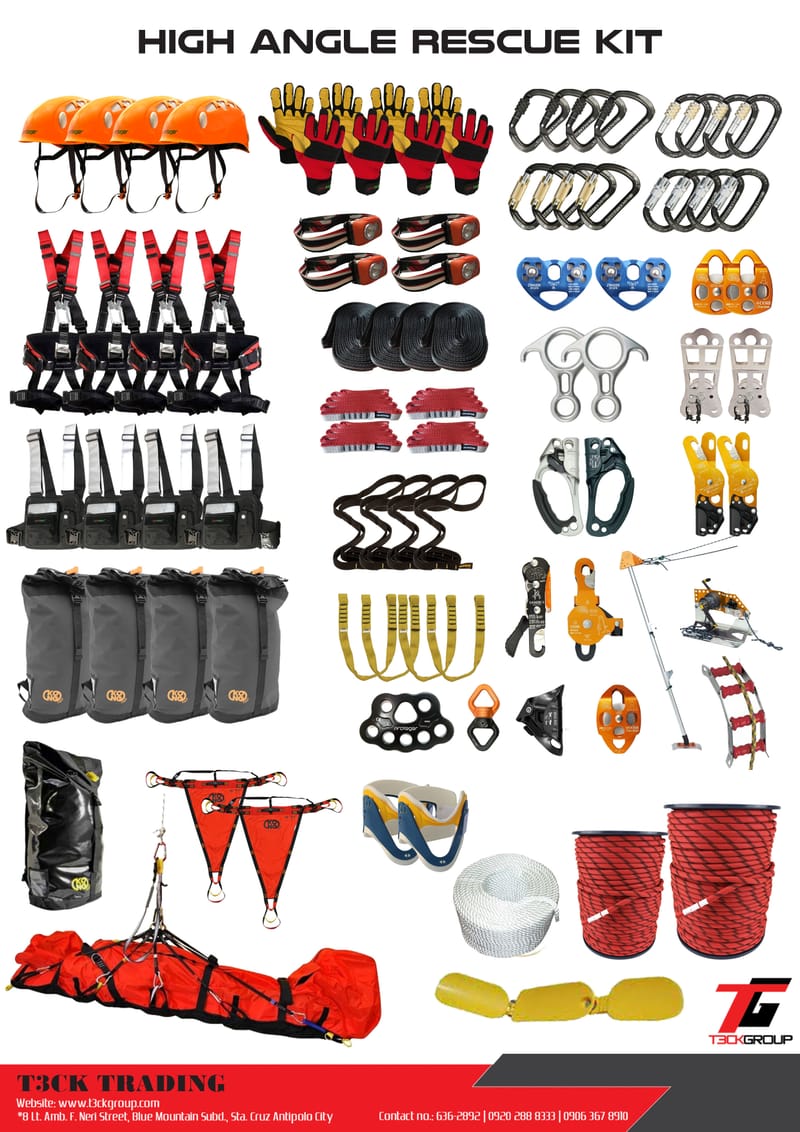 HIGH ANGLE GROUP RESCUE KIT - T3CKGROUP - TG GLOBAL TRADE OPC