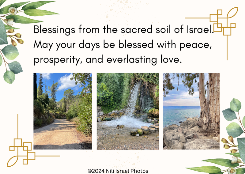 Blessing Card From Israel - Nili Israel