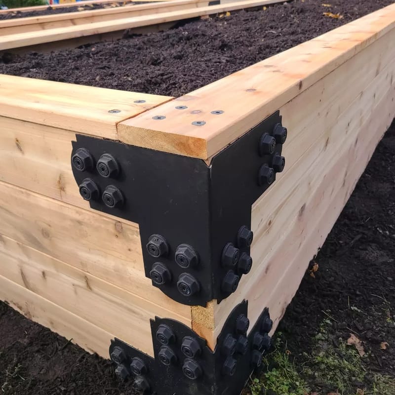 Kiln-Dried Cedar Raised Beds Installed and Filled with Compost ...