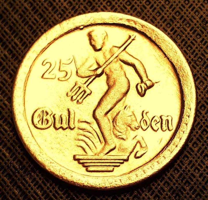 25 Gulden 1930 ,Wolne Miasto Gdańsk , Polska - Medale i Monety