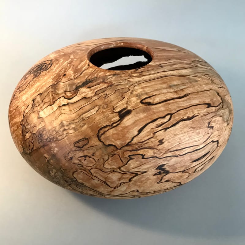 Spalted Alder Hollow Form - Matt Hall Woodturning