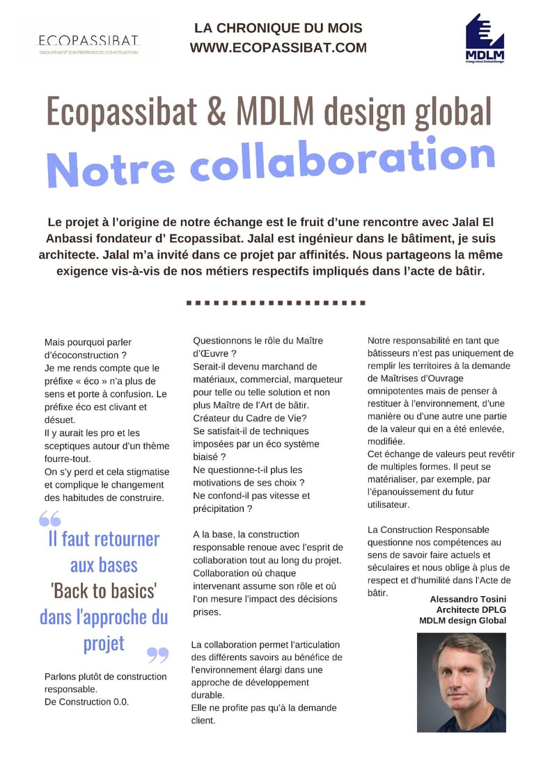 LA CHRONIQUE DU MOIS