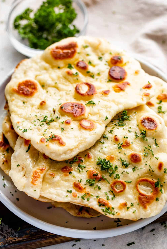 Chili Garlic Naan - indianrestaurantganesh.com