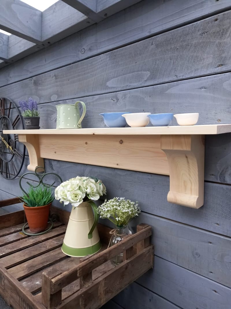 Wooden Kitchen Mantel Shelf Fireplace Mantel Shelf (2)