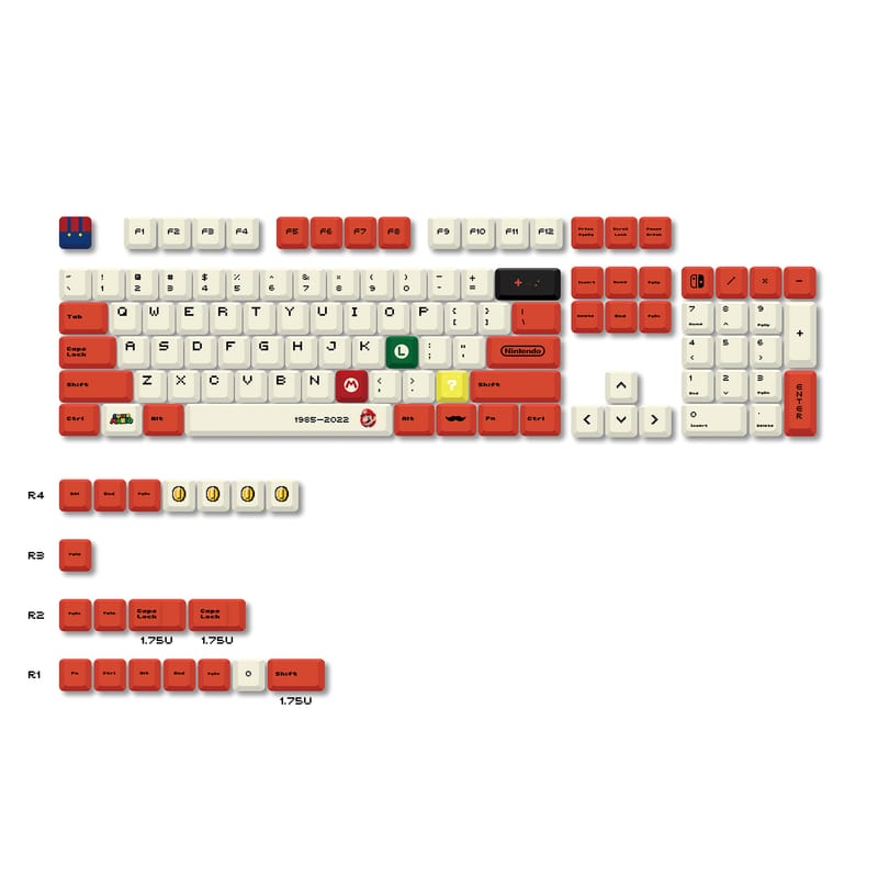 MARIO KEYCAP SET - CLOWN