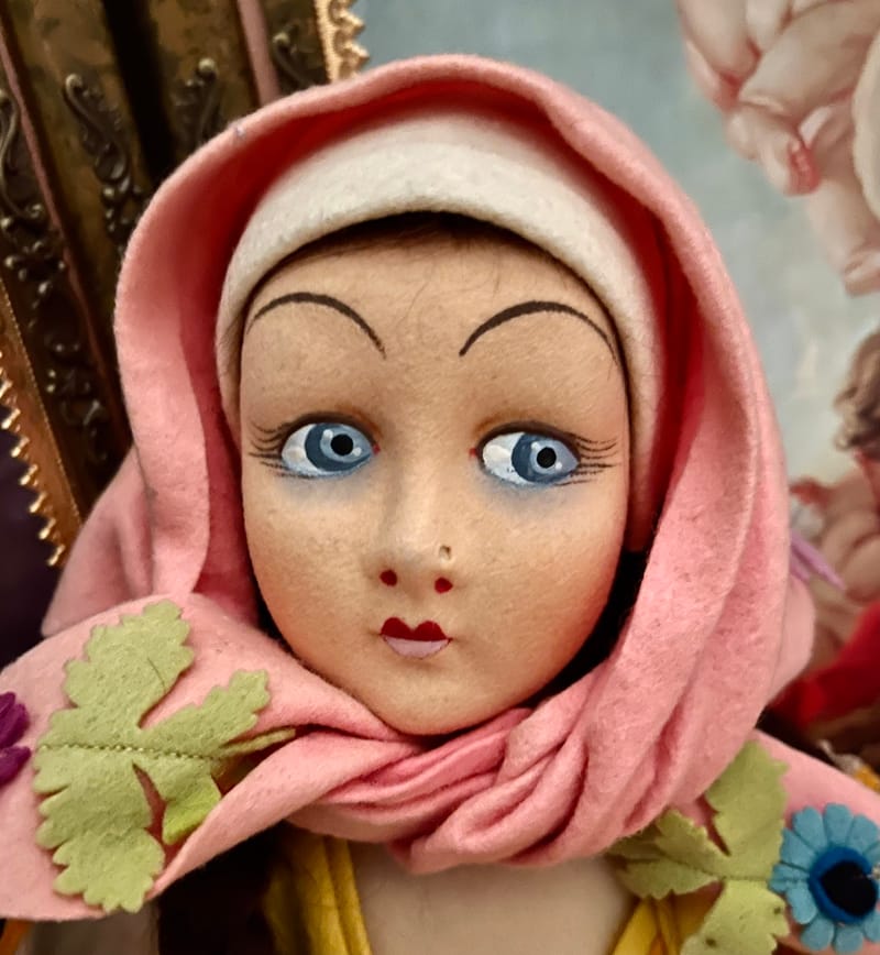 Lenci 200 Series Lady Doll in Original Costume - Hearts Will Play