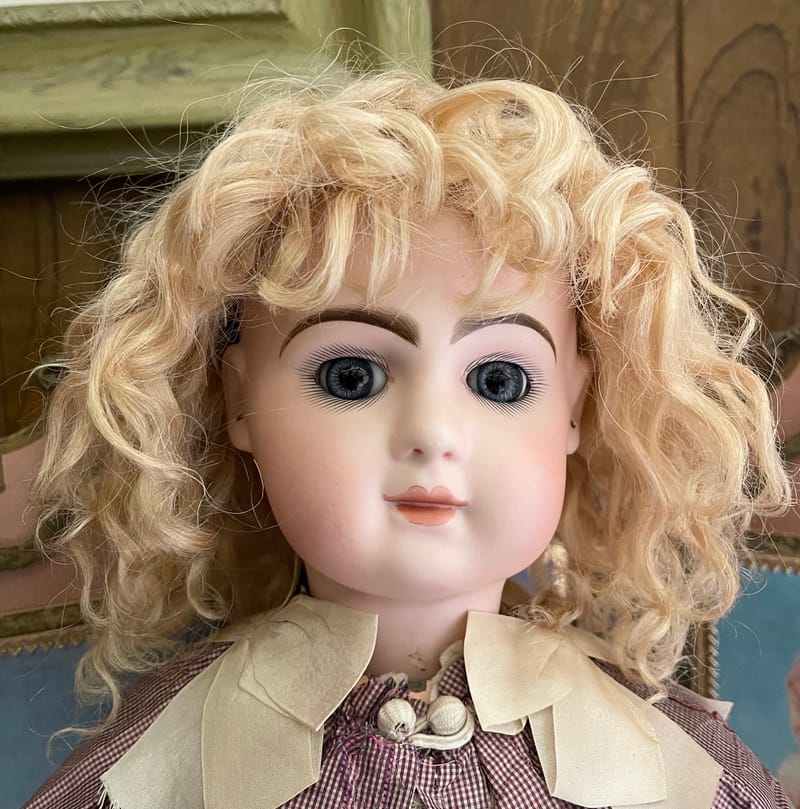 Pretty Large Artist Made Mohair Doll Wig #2 - Hearts Will Play