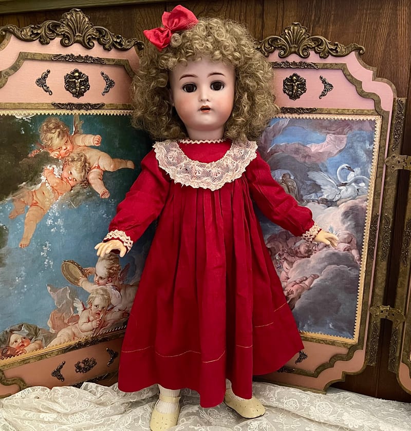 Pretty “Annie” Antique Simon Halbig K*R Doll - Hearts Will Play