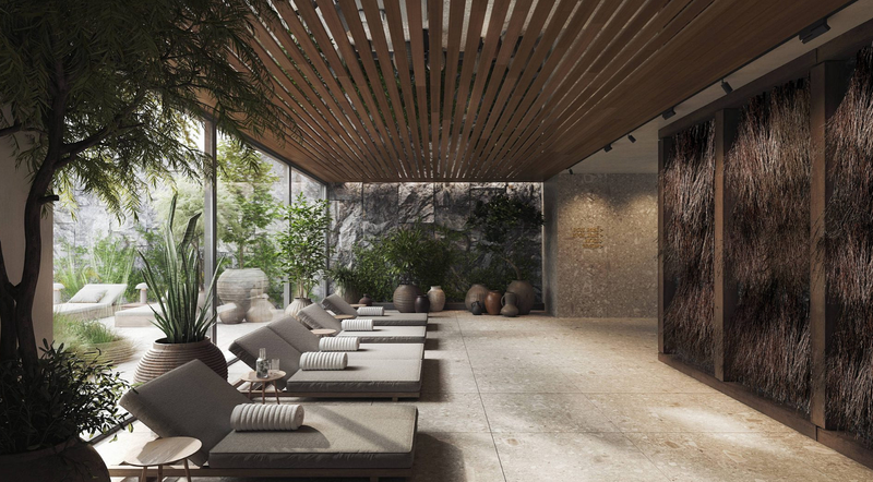 Relaxation studio in a natural style - Meier Render