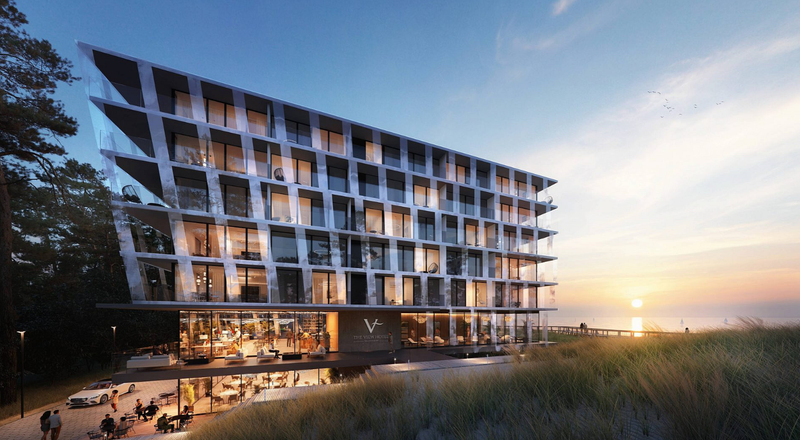 Exterior of "The VIEW HOTEL" - Meier Render