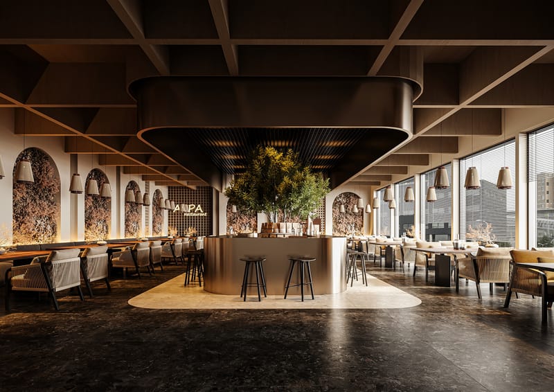 French Restaurant - Meier Render