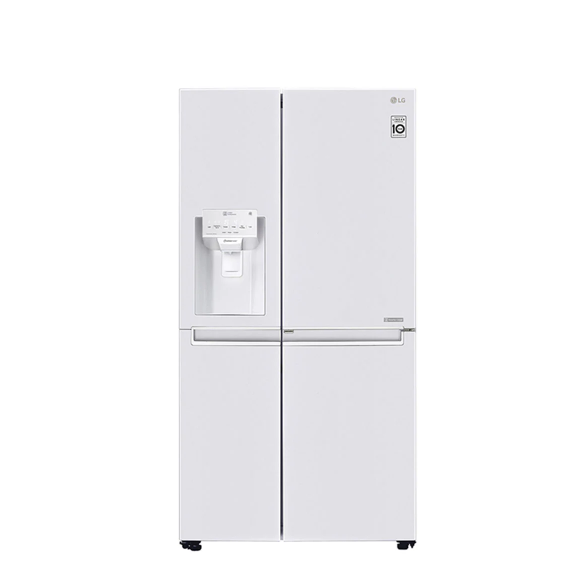 ثلاجة ومجمدة باب داخل باب مع براد ستيل انفيرتر LG GCX-267PHS - Basra Store