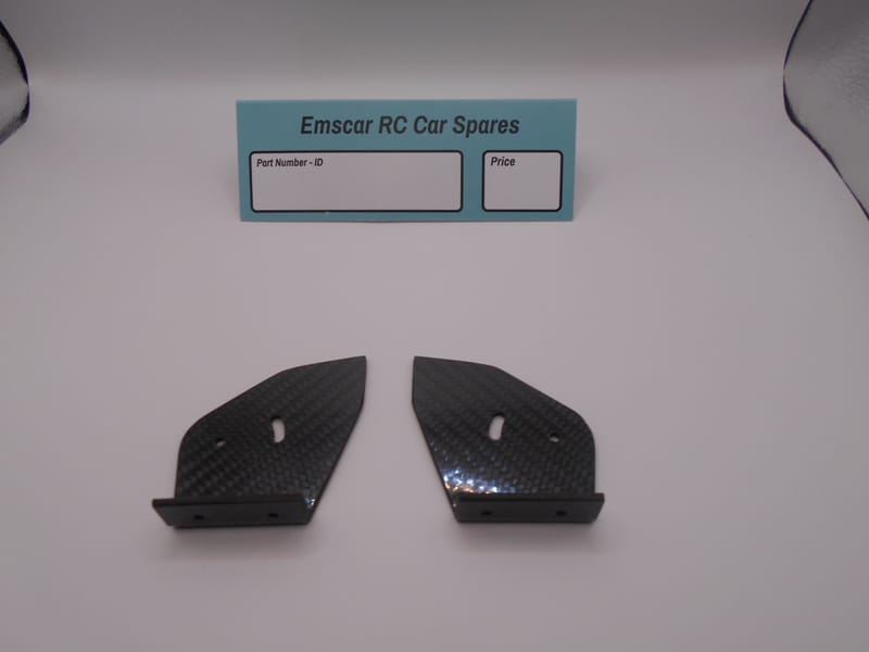 Carbon Rear wing supports - Emscar RC Car Spares