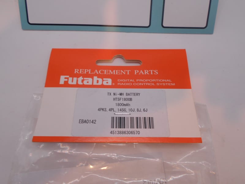 Futaba TX Ni-MH HTSF1800S Battery 1800mah - Emscar RC Car Spares