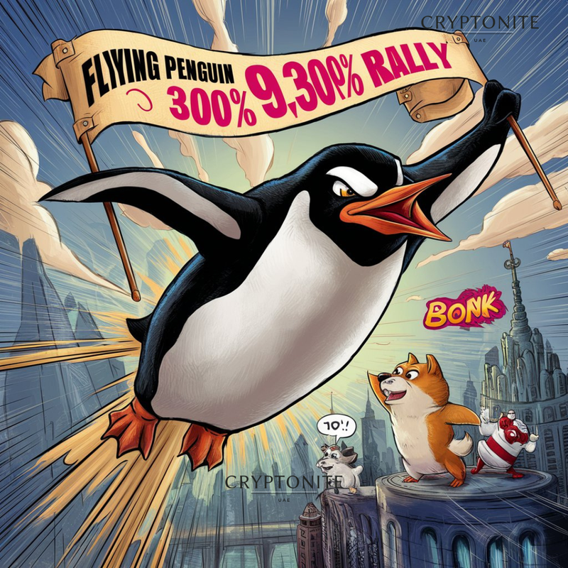 Flying Penguin, a new meme coin, is generating buzz with a potential 9