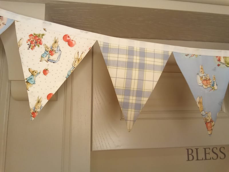 Beautiful Peter Rabbit Bunting - Our Cottage Creations