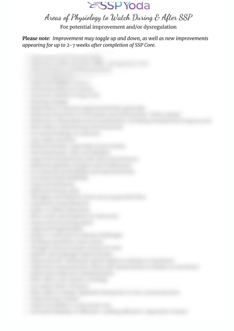 Advanced SSP Training