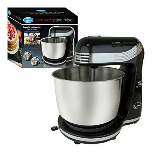 quest Compact Stand Mixer | 3 Litre | 6 Speed | Stainless...