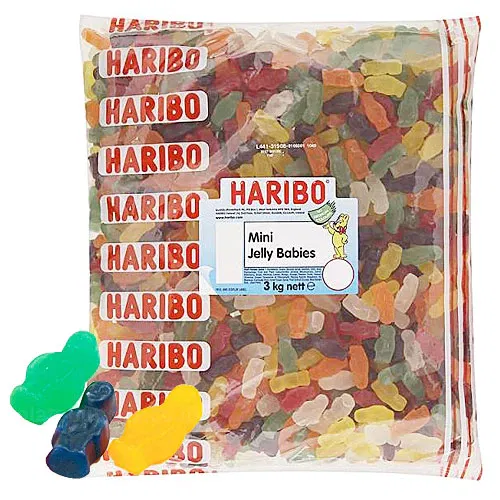 Haribo Mini Jelly Babies 500G / 1KG / 2KG / 3KG - SWEET TOOTH MEGA SWEETS
