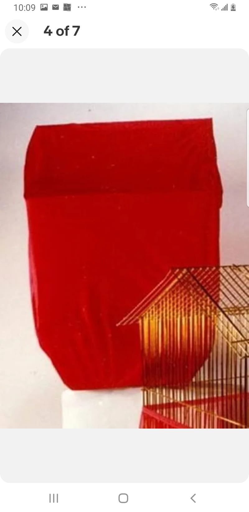 Sheer Guard Bird Cage Cover-Small Red - kansascreations.com