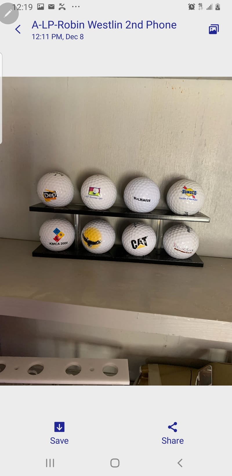 Golf Ball Display Rack For 8 Golf Balls-Black - kansascreations.com