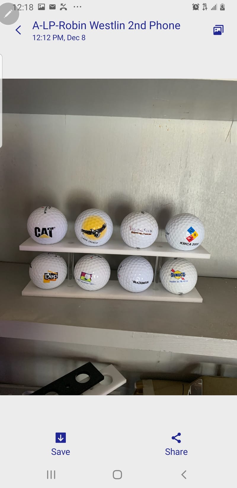 Golf Ball Display Rack For 8 Golf Balls-Black - kansascreations.com