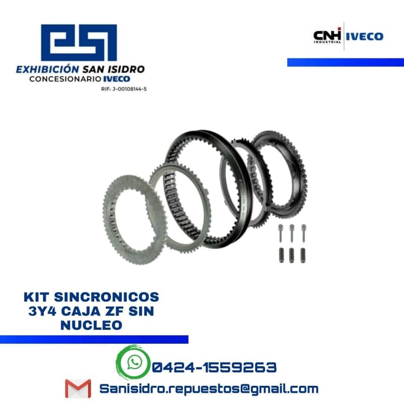 KIT SINCRÓNICOS 3ra y 4ta. CAJA ZF 42550179
