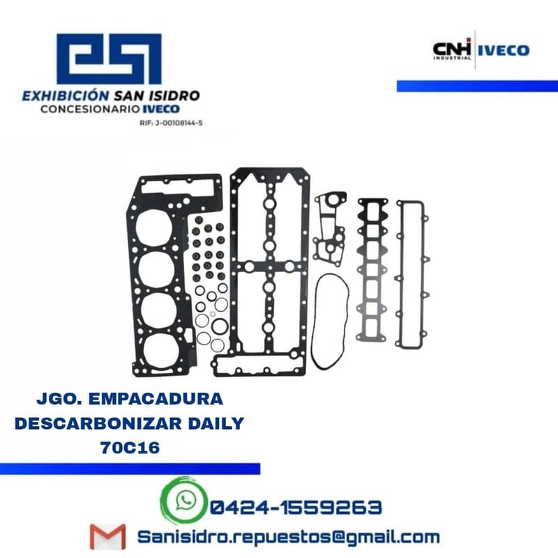 JGO. EMPACADURA DESCARBONIZAR MOTOR 70C16 2995573