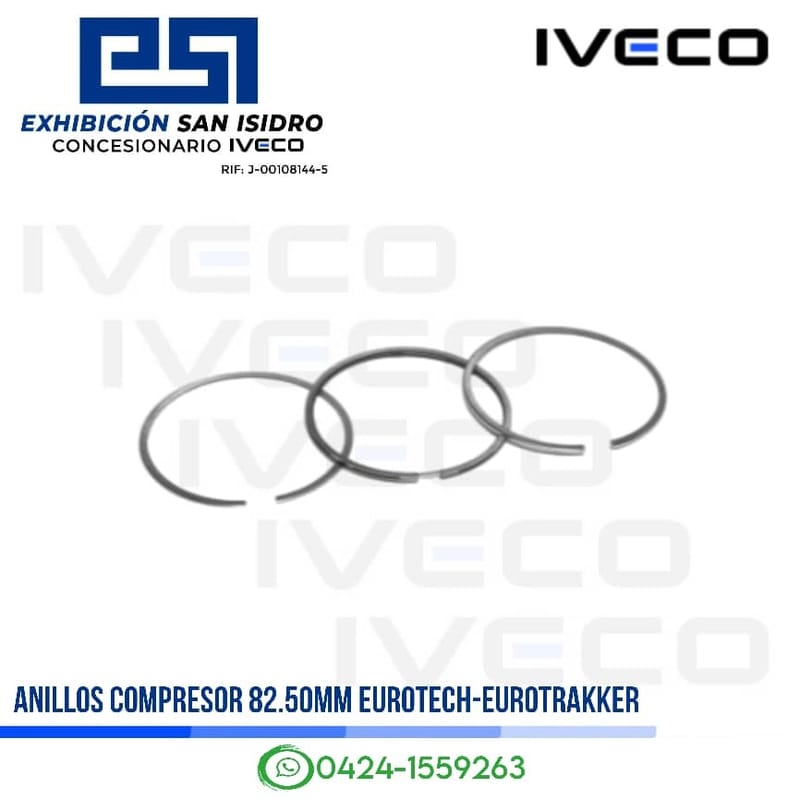 ANILLOS GRUESOS 82.50 MM COMPRESOR EUROTRAKKER