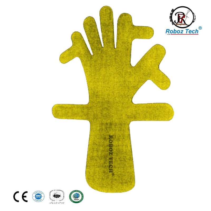 Lead hands for children 24,5 cm aluminum gold color