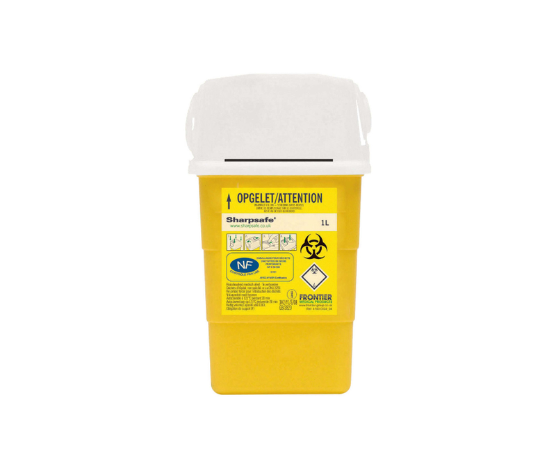 Collecteur de dechets médicaux sharpsafe 1L - Médical Azur