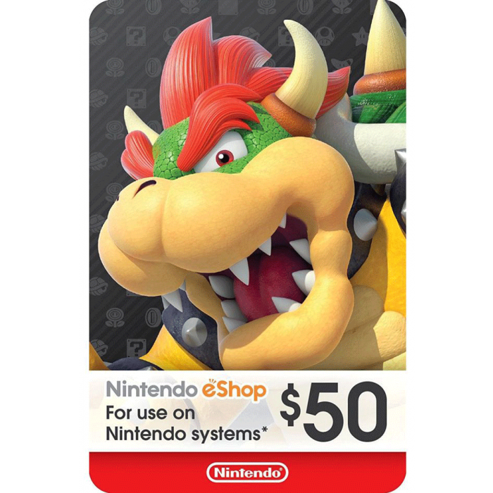 USA Nintendo Eshop 50 $ CARD