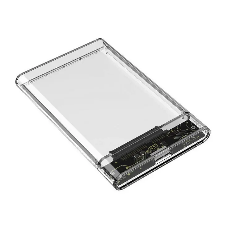 Transparent Plastic external portable hard drive case usb 3.0 2.5&qu...