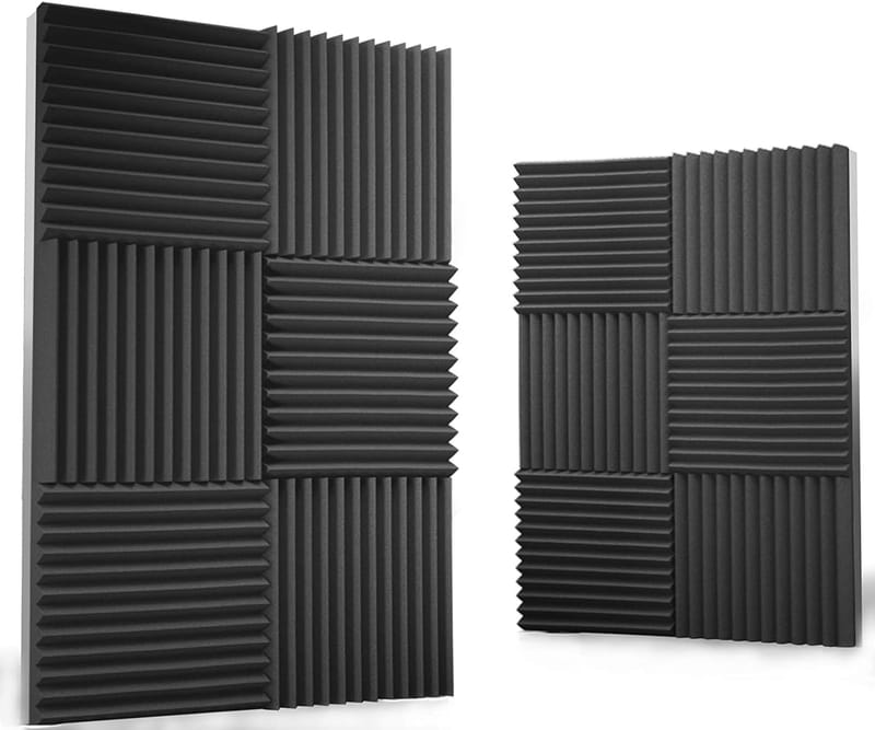 Blue Self-Adhesive Acoustic Foam Panel – 1 Piece (30×30×5 cm) Sound Ab