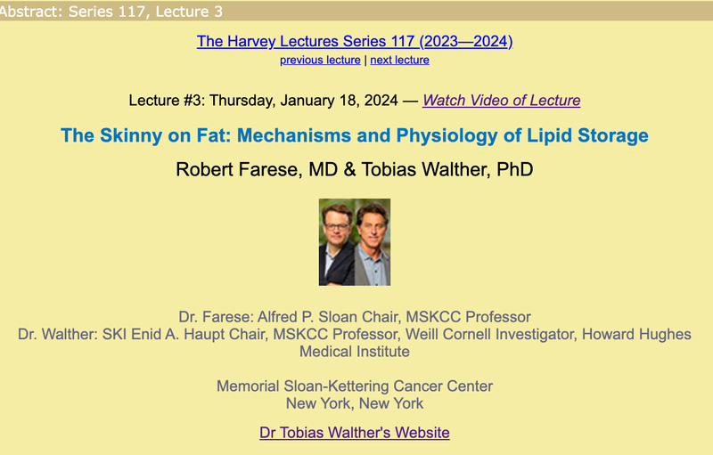 The Skinny on Fat: Mechanisms and Physiology of Lipid Storage - Farese ...