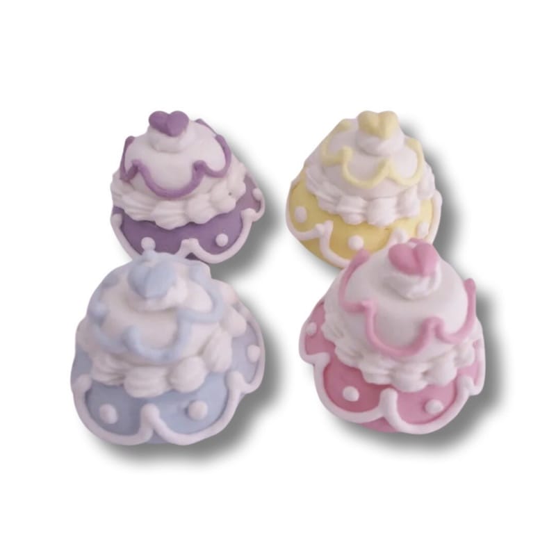 Set of 24 Bridal Shower Wedding Cake Toppers - Sugar Craft by Rosie