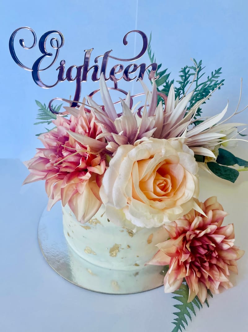 Adult Birthday Cake Toppers - Sugar Craft by Rosie