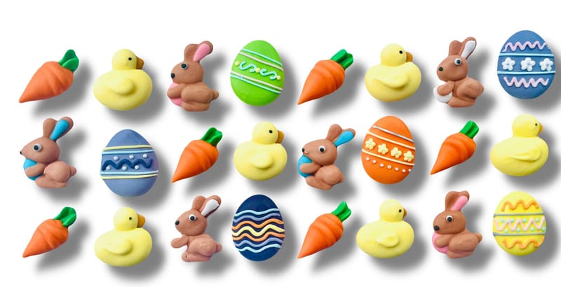 12 Edible Icing Sugar Easter Chicks / Ducks Cupcake Toppers - Copy ...