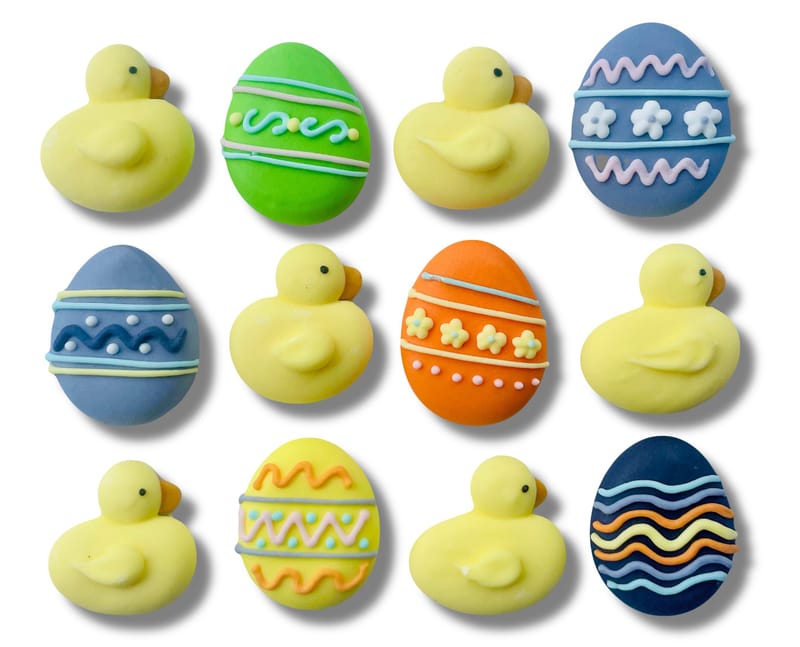 12 Edible Icing Sugar Easter Chicks / Ducks Cupcake Toppers - Copy ...