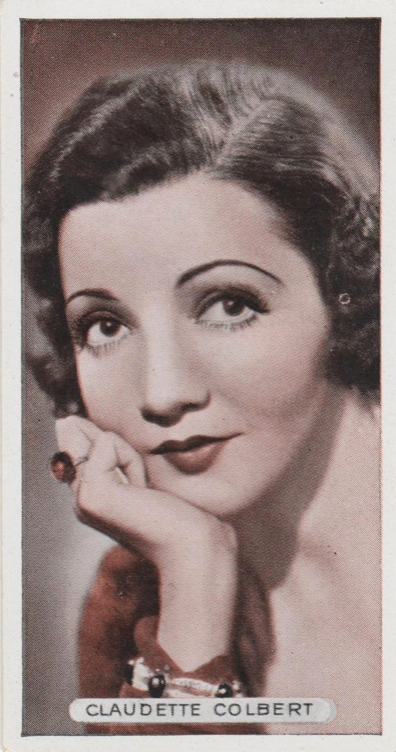 CLAUDETTE COLBERT - CINEMA & CIGARETTE CARDS