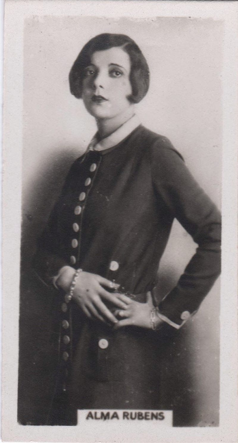 ALMA RUBENS - CINEMA & CIGARETTE CARDS