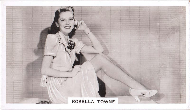 ROSELLA TOWNE - CINEMA & CIGARETTE CARDS