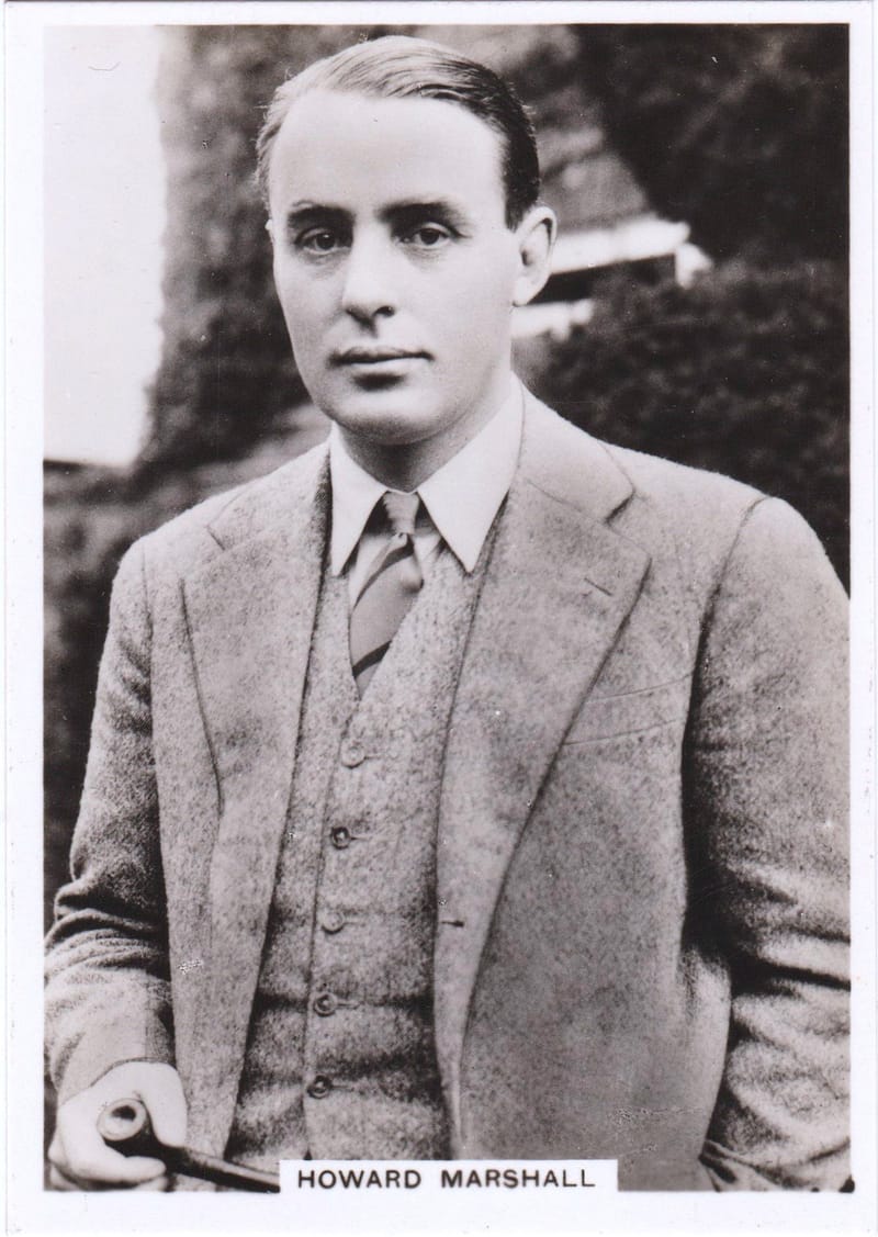 HOWARD MARSHALL - CINEMA & CIGARETTE CARDS