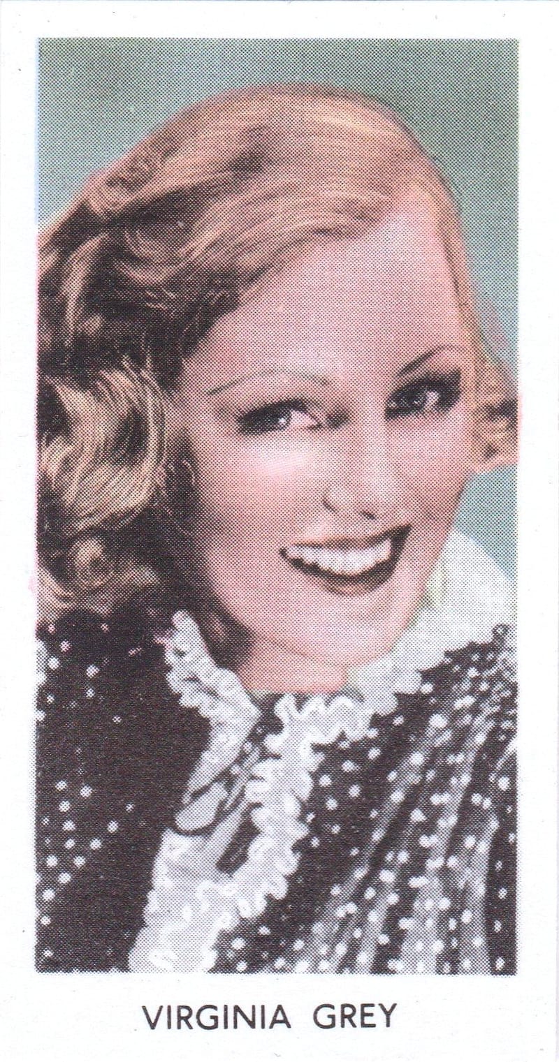 VIRGINIA GREY - CINEMA & CIGARETTE CARDS