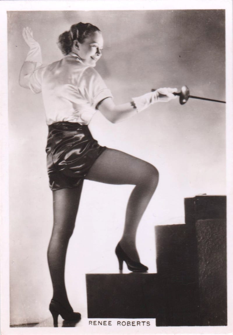 RENEE ROBERTS - CINEMA & CIGARETTE CARDS