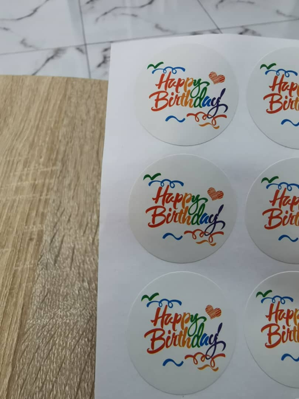 Stickers hbd multicolores - Pack'up