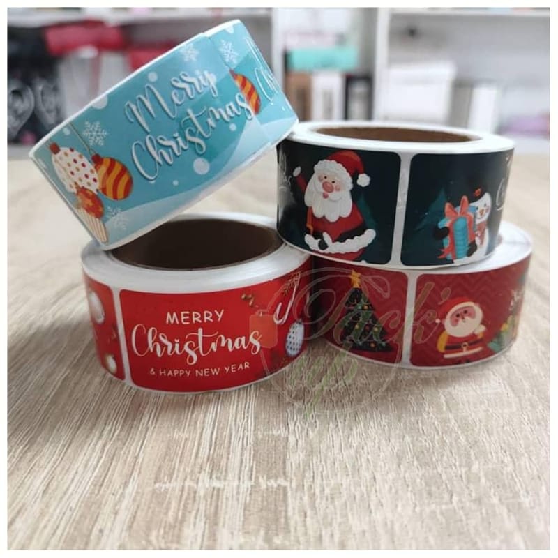 Rouleau de stickers merry christmas - Pack'up