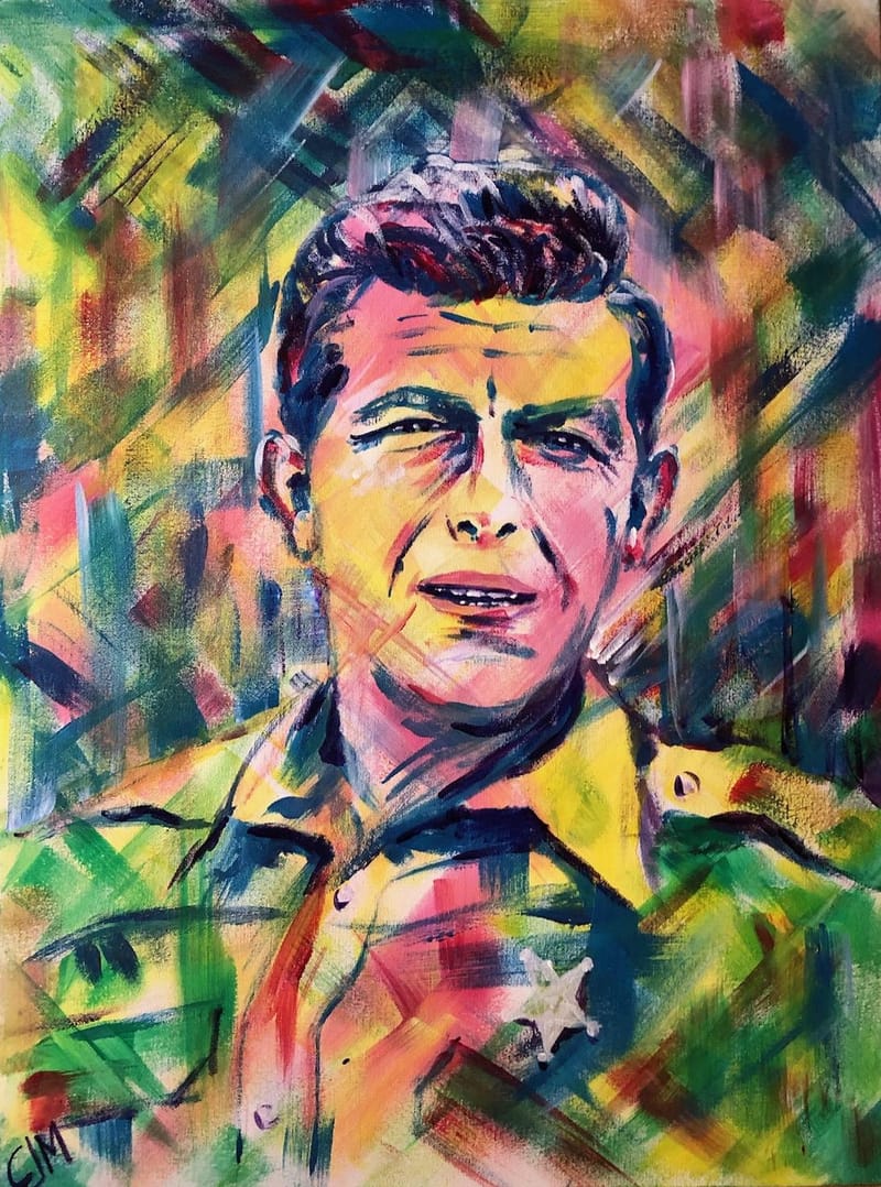 Andy - Abstract Andy Griffith Show - ABX Creative Art