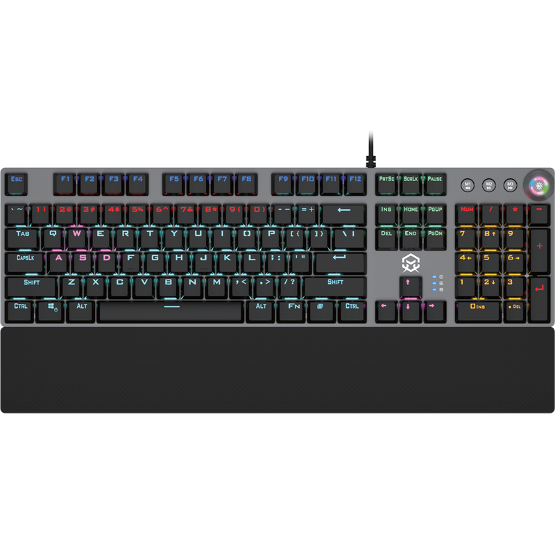 ROGUEWARE GK100 WIRED RGB GAMING MECHANICAL KEYBOARD