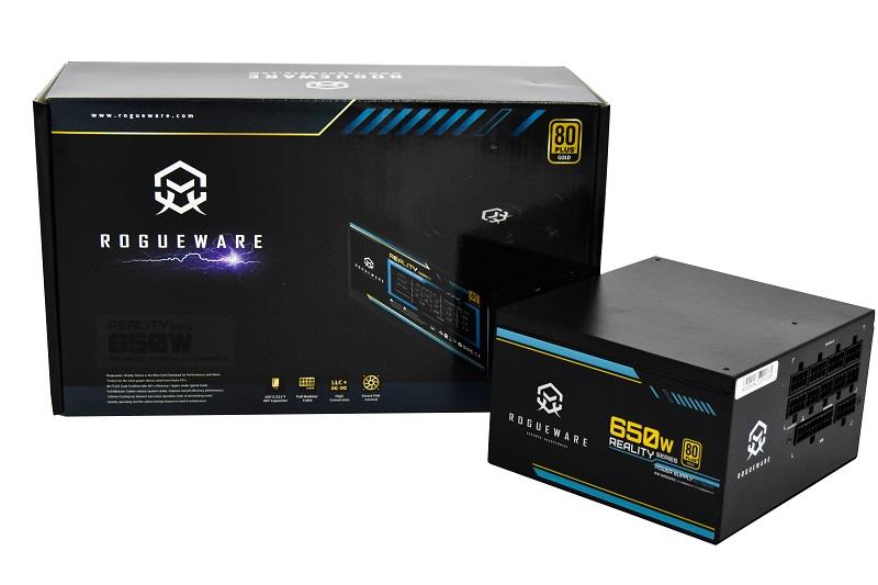 ROGUEWARE REALITY SERIES 650W FULLY MODULAR 80+ GOLD POWER SUPPLY